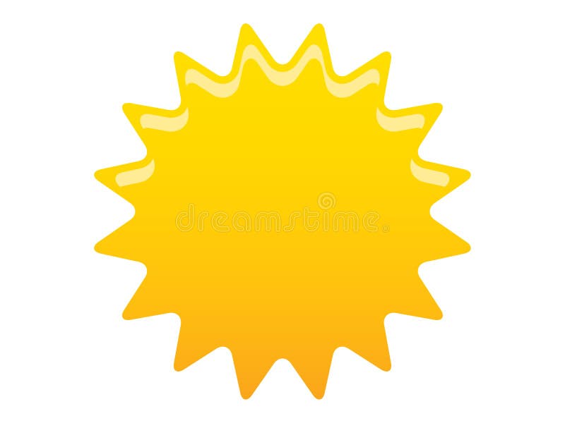 Sun Weather Icon stock vector. Illustration of rainy - 181500197