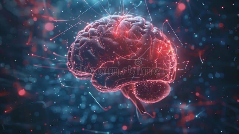 Detailed 3D Computer Generated Rendering of a Realistic Human Brain ...