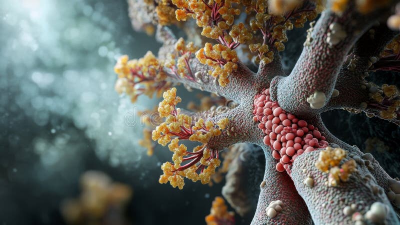 Detailed 3D Digital Illustration of Human Respiratory Pathway Stock ...