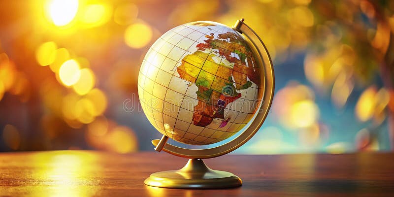 Detailed 3D Earth Globe Model on Vibrant Stand a Visual Exploration of ...