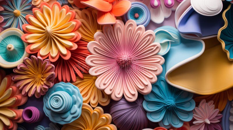 Detailed 3d Floral Pattern Background for Visually Appealing and ...