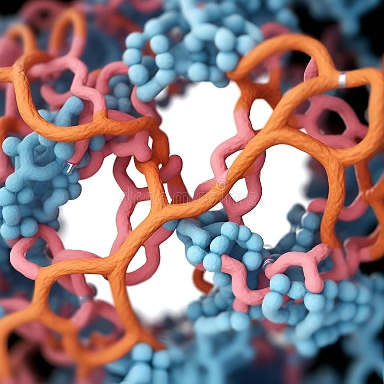 Quaternary Structure of a Protein - AI Generated Illustration Stock ...