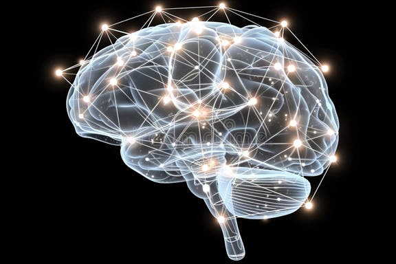 Detailed 3D Illustration of a Complex Human Brain Structure Resembling ...