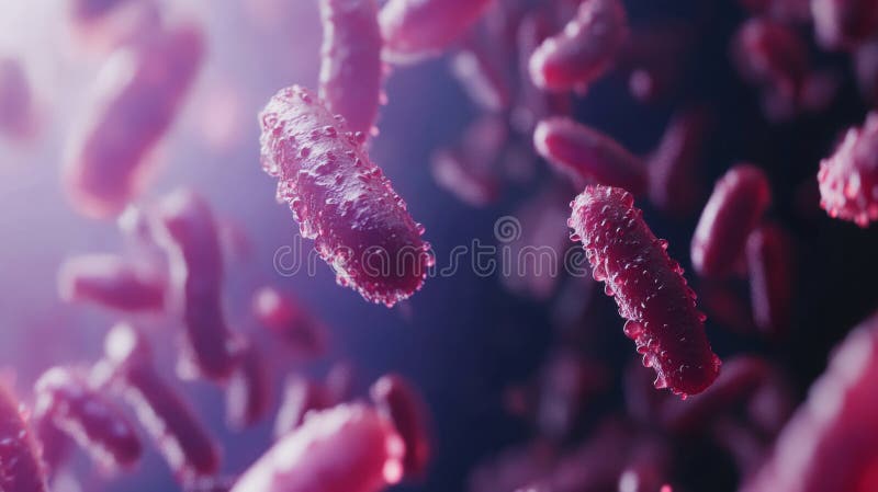 Detailed 3d Illustration of Lactobacillus Probiotics Bacteria in a ...