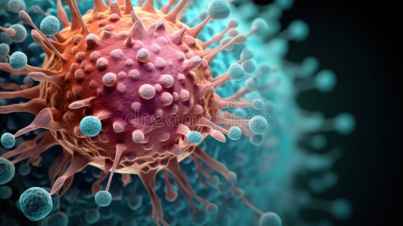 Detailed 3D Illustration of a Virus Particle Showcasing Its Unique ...