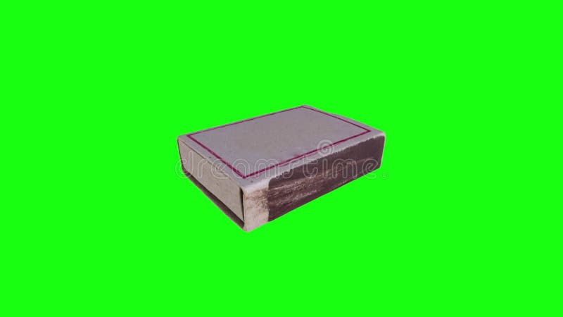 Realistic 3D Rendering of a Matchbox on a Green Background Stock ...