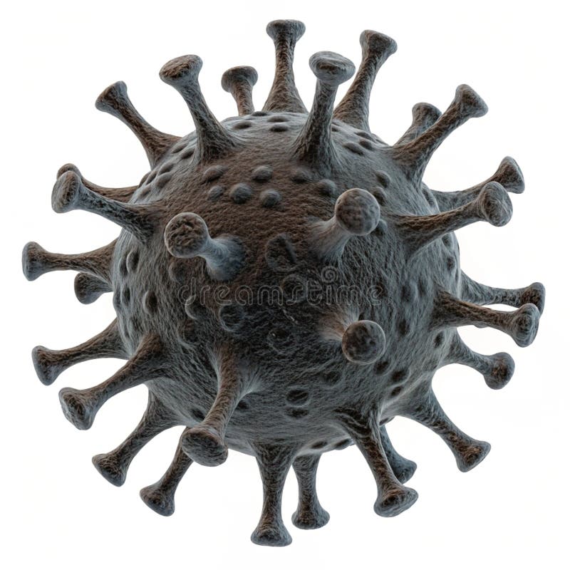 Abstract Virus Structure 3D Modeling PSD File Realistic Isolated Stock ...