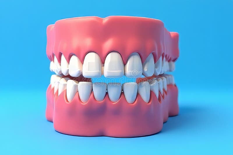 Detailed 3D Model of Human Teeth and Gums for Dental Education and ...