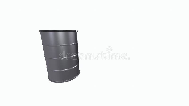 3D Rendering of a Metallic Barrel Showcasing Realistic Textures Stock ...