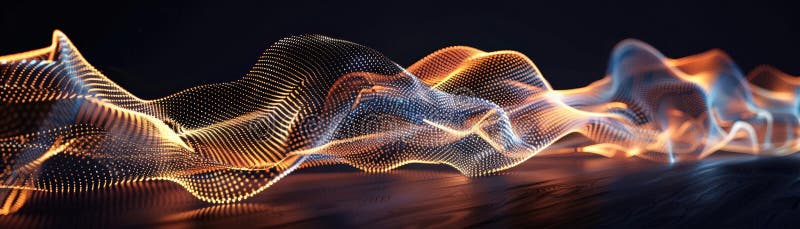 A Detailed 3D Model of a Musical Piece or Sound Wave, Visualized in a ...