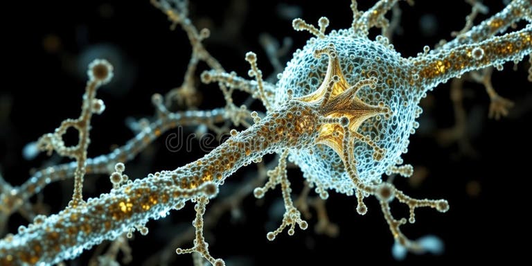 Detailed 3D Model of a Neuron Unveiling the Complex Structure of a ...
