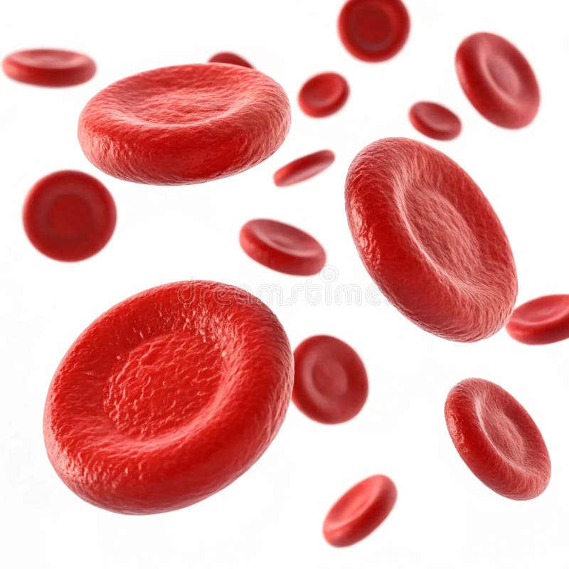 Red Blood Cells 3D Modeling PSD File Realistic Isolated Stock ...