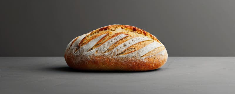 Detailed 3D Model of a Rustic Bread Loaf with a Crispy Crust and Soft ...