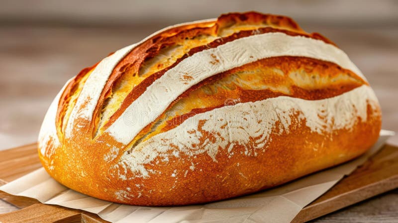 Detailed 3D Model of a Rustic Bread Loaf with a Crispy Crust and Soft ...