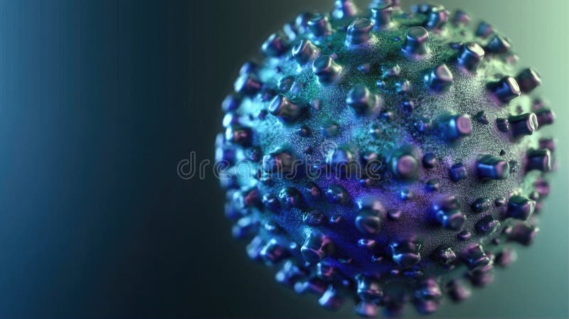 Detailed 3D Model of a Virus Particle Stock Photo - Image of model ...