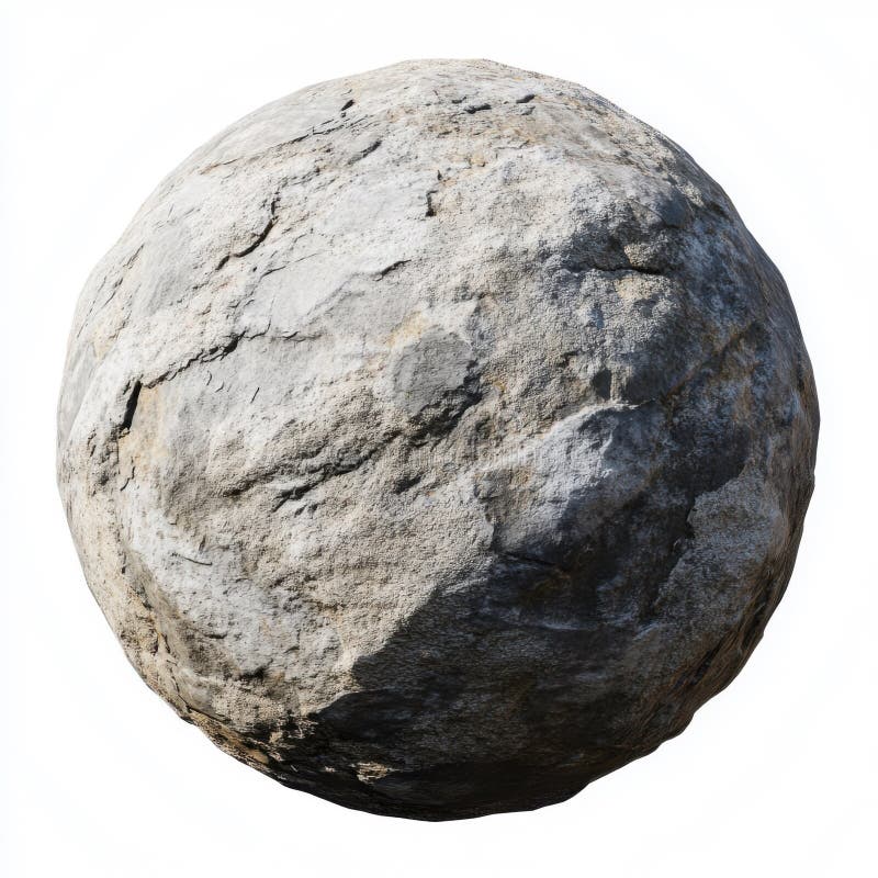 Detailed 3d Model of a Weathered Rock with Realistic Texture Stock ...