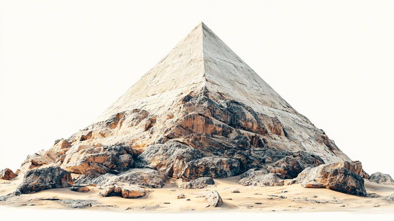 Ancient Pyramid Stone Structure Desert Landscape Architectural Design ...