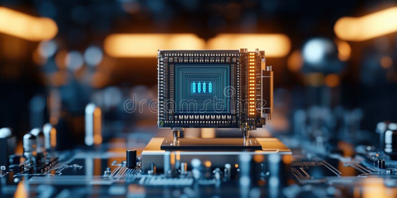 Quantum Processor Concept with Quantum Qubits Circuit Boards in Layers ...