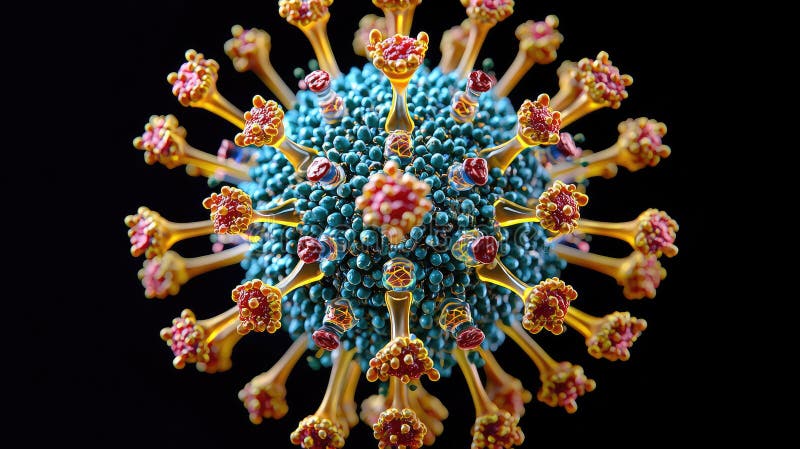 Detailed 3D Render of Coronavirus Scientific Visualization of Virus ...