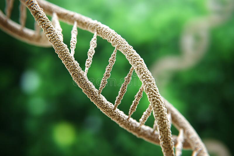 Detailed 3D Render of DNA Helix Strand Genetic Code High Quality Image ...