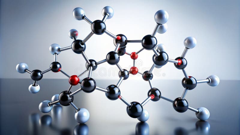Detailed 3D Render of a Glucose Molecule Silhouette Ideal for ...