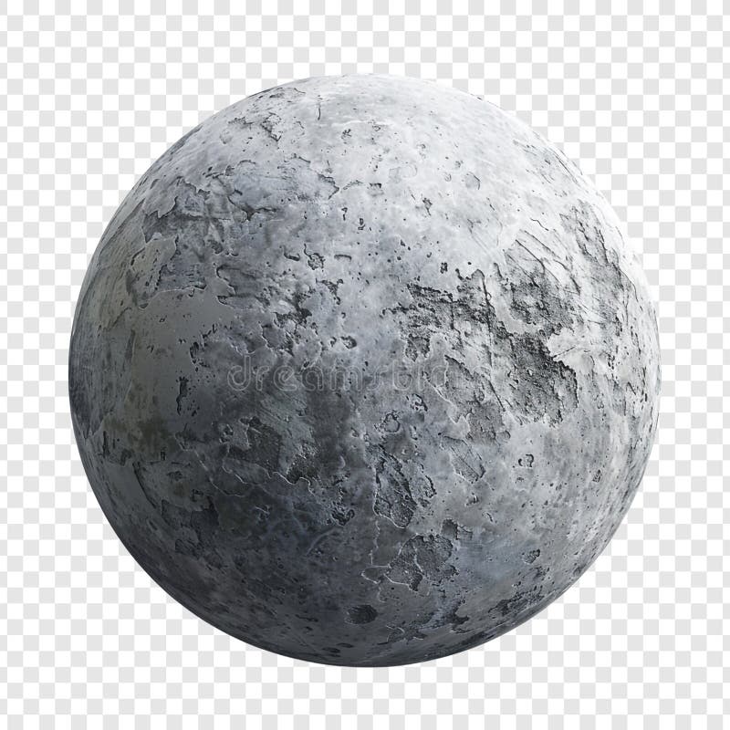 A CloseUp of a Cratered Moon Stock Illustration - Illustration of ...