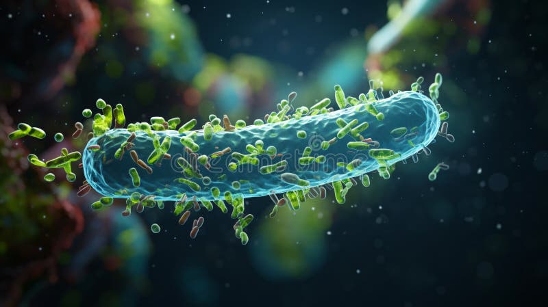 Detailed 3D Render of Helicobacter Pylori Bacterium for Medical ...