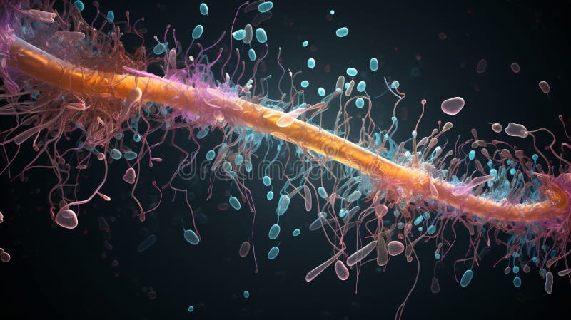 Detailed 3D Render of Helicobacter Pylori Bacterium for Medical ...