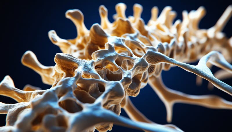 Detailed 3D Render of Human Vertebrae Spine Bone High Quality Image ...