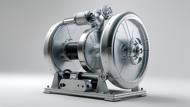 Metallic Machine with Large Circular Components and Cylindrical ...