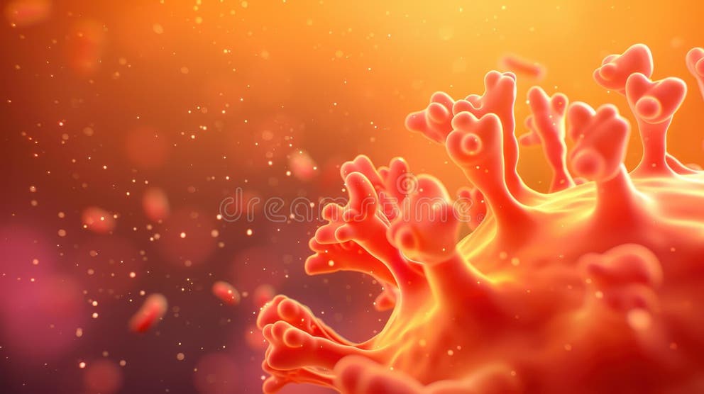 A Detailed 3D Render of Pathogenic Bacteria, Showcasing Their Intricate ...