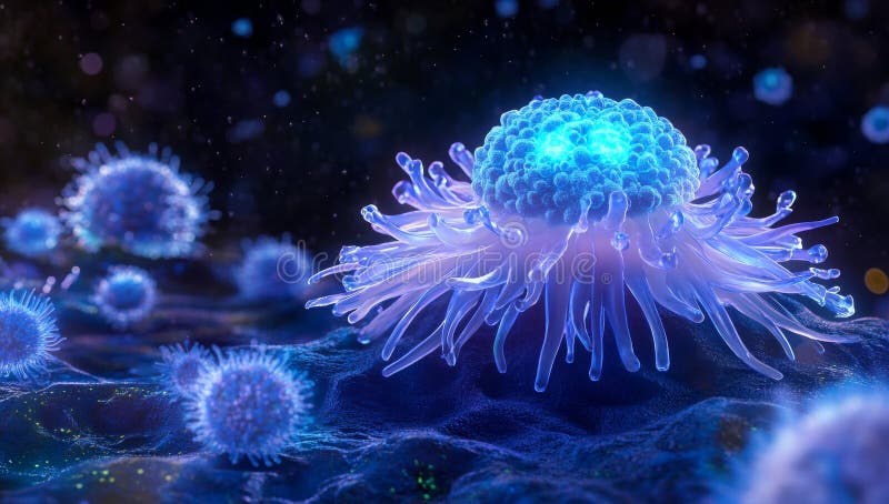 A Detailed 3D Render Provides a Microscopic View of Viruses As ...