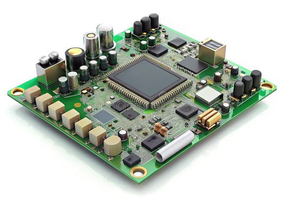 Detailed 3D Render of a Realistic Rotary Encoder Circuit Board ...