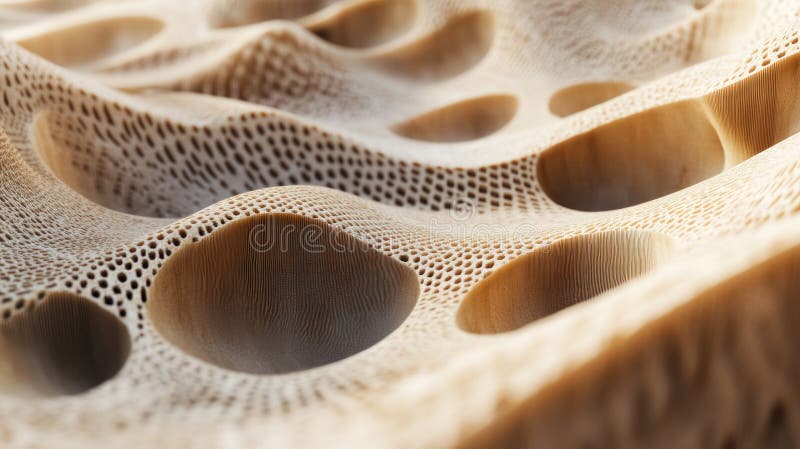 Beige Porous Material 3d Render Abstract Surface with Regular Rounded ...