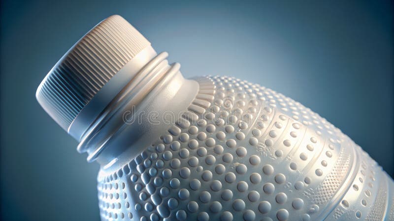 Detailed 3D Render of a White Plastic Bottle Exceptional Texture and ...