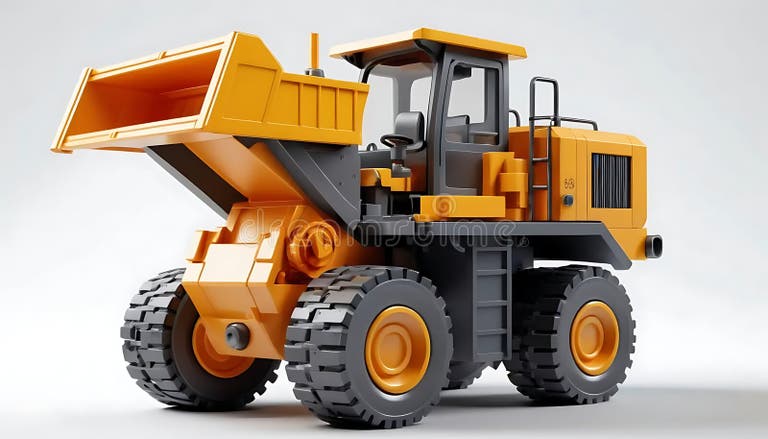 Yellow Wheel Loader Construction Vehicle 3d Render Stock Photo - Image ...