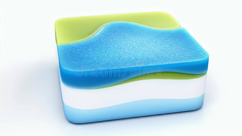 Abstract Layered Cube Representing Earth S Layers: a 3D Model of the ...