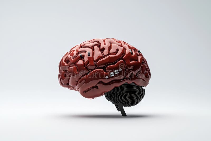 A Detailed 3D Rendering of a Human Brain Showcasing Intricate Neural ...