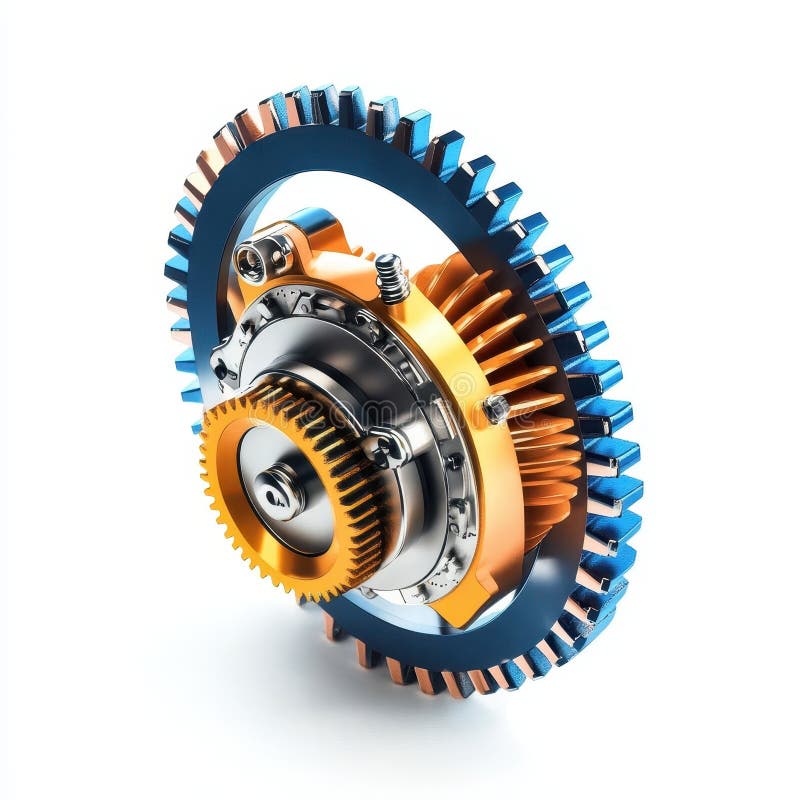 A Detailed 3D Rendering of a Mechanical Gear System Showcasing ...