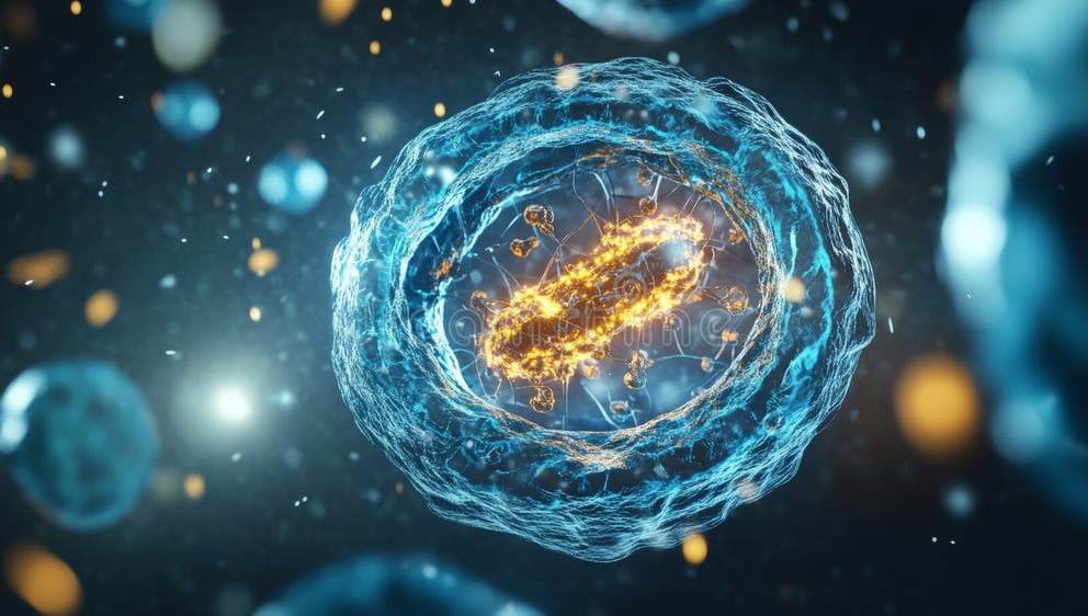 In a Detailed 3D Rendering, the Microscopic View Reveals the ...