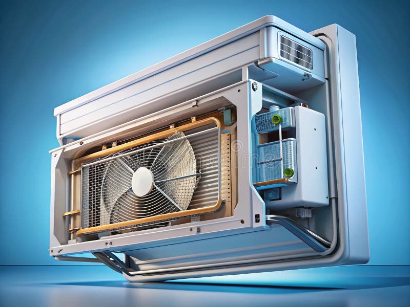Open Cassette Air Conditioner Unit Stock Illustrations – 4 Open ...