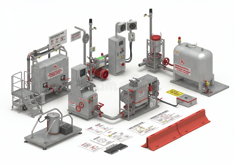 Detailed 3D Rendering of a Self Propelled Aircraft Refueling System on ...