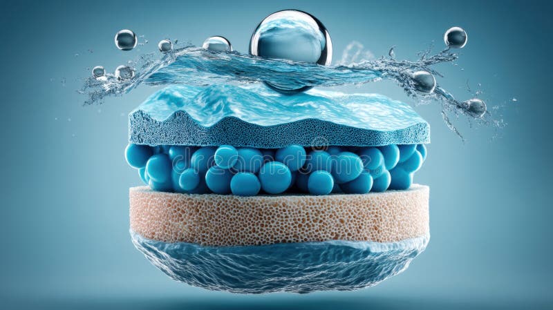 Detailed 3D Rendering Showcases the Complex Layers of Water Filtration ...