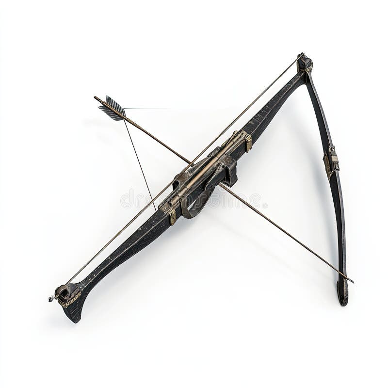 Medieval Crossbow Render stock illustration. Illustration of ...
