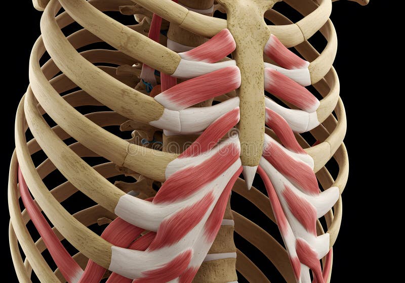 Intercostal Muscles Stock Illustrations – 268 Intercostal Muscles Stock ...