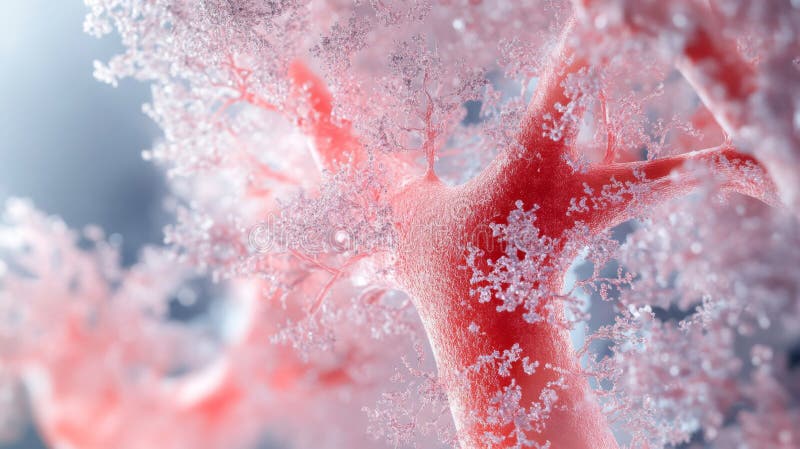 Detailed 3D Schematic Model of the Human Lungs for Educational Purposes ...