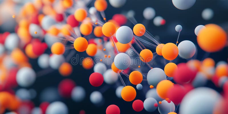 Advanced 3D Graphics Showing Detailed Analysis of Chemical Reactions in ...