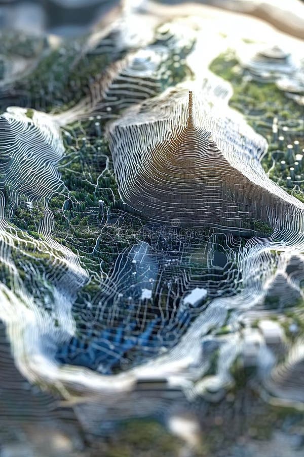 A Detailed 3D Topographic Map Visualizing GIS Data Clusters with ... A Detailed 3D Topographic Map Visualizing GIS Data Clusters with ...