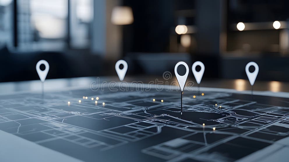 Detailed 3D Visualization of Urban Planning Layout with Location ...