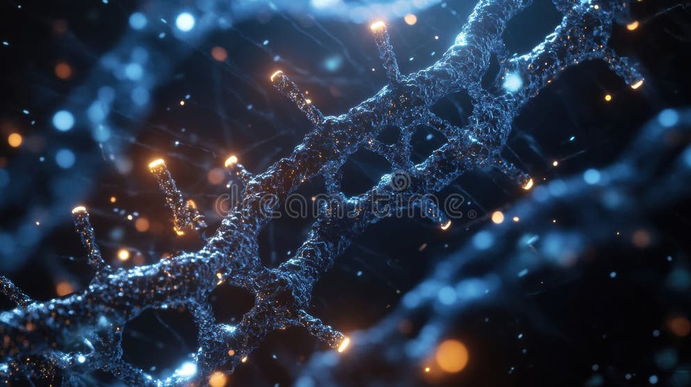Detailed 3D Visualization of a Virus Structure Including Spikes and RNA ...